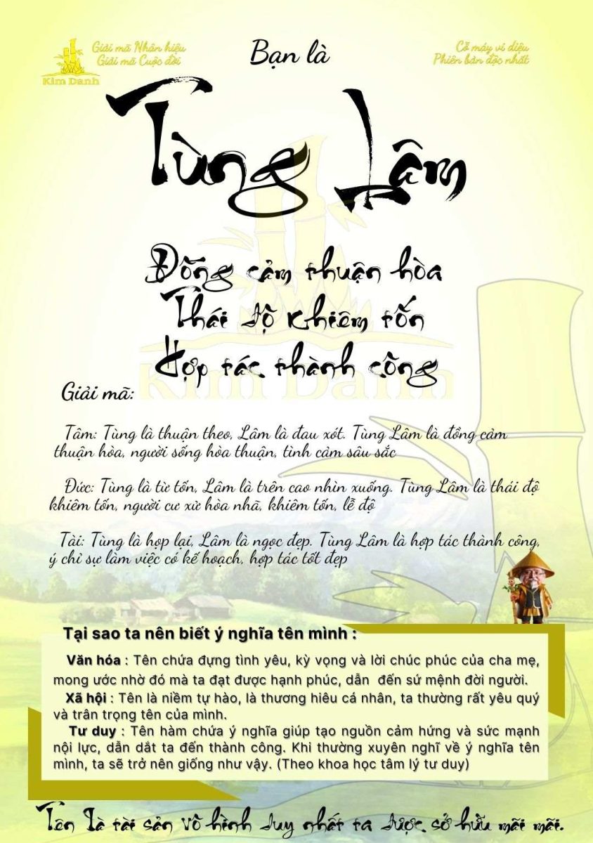 Ý nghĩa tên Tùng Lâm - Học Viện Kim Danh