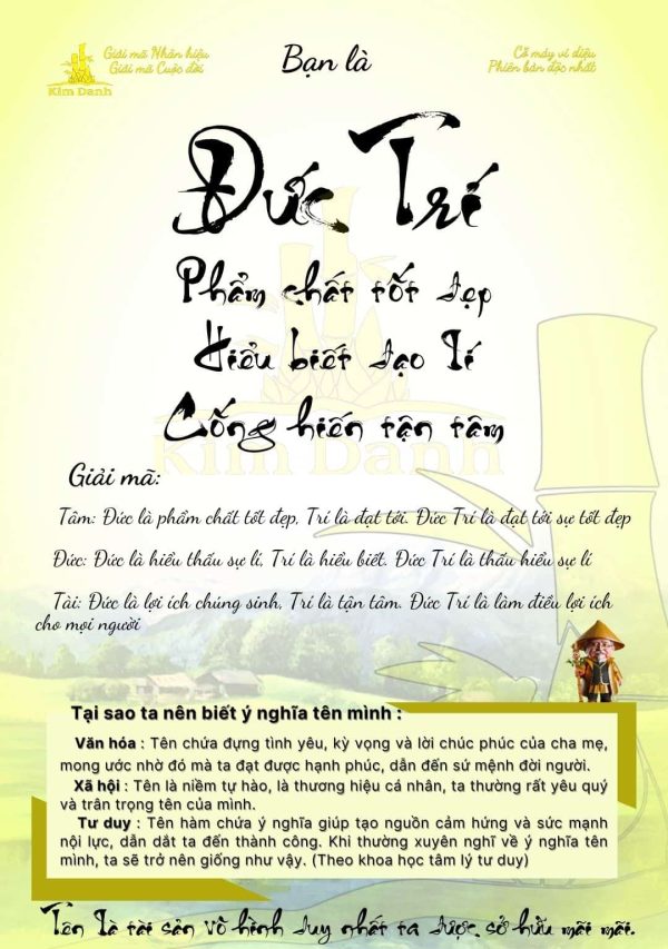 Ý nghĩa tên Đức Trí - Học Viện Kim Danh